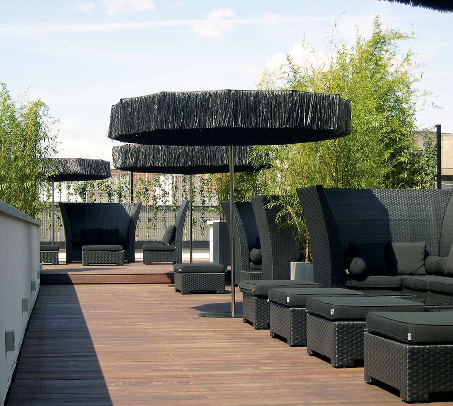 Parasol Frou Frou Noir - JardinChic